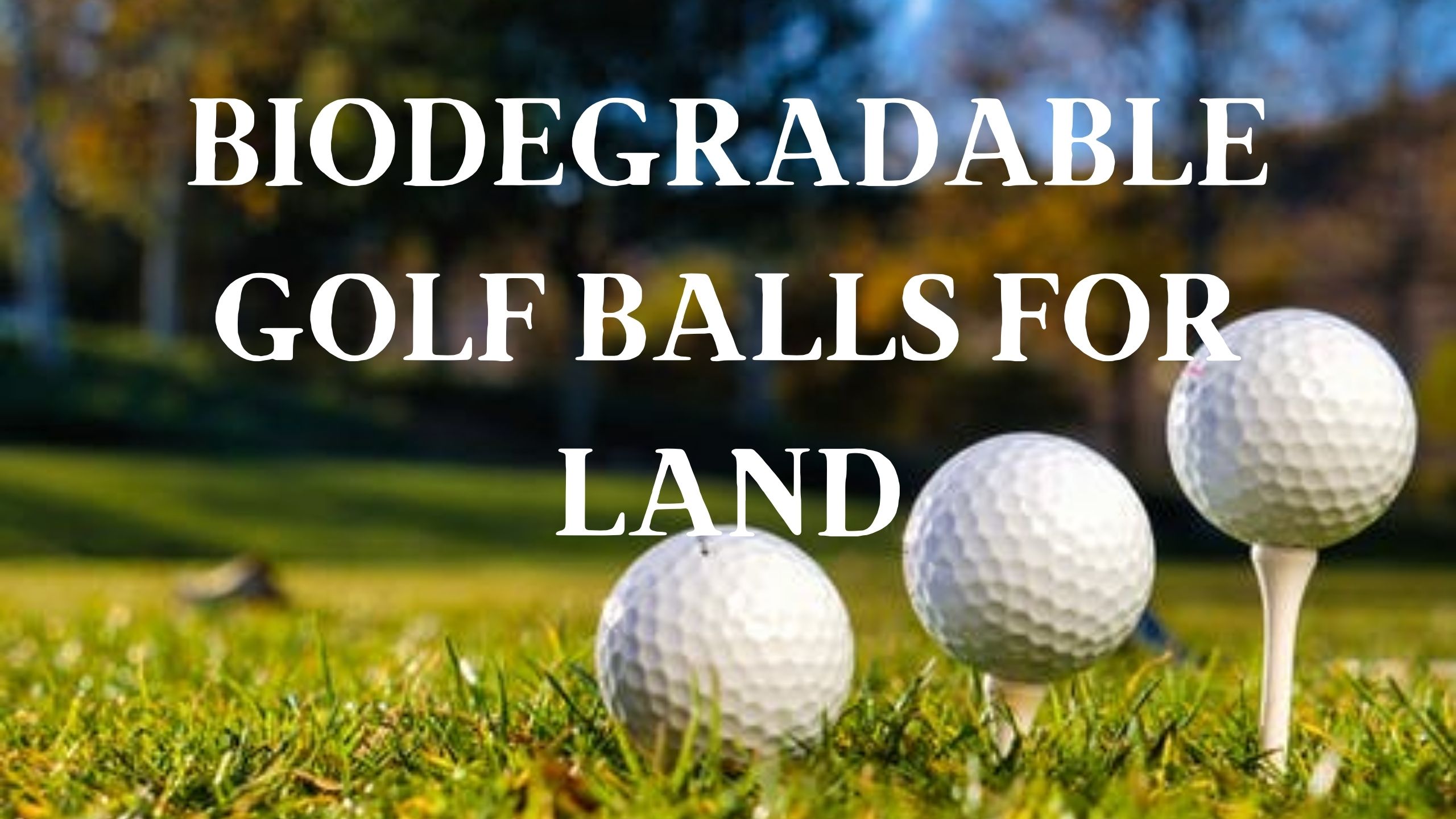 Biodegradable Golf Balls for Land - Modesto Muni Golf